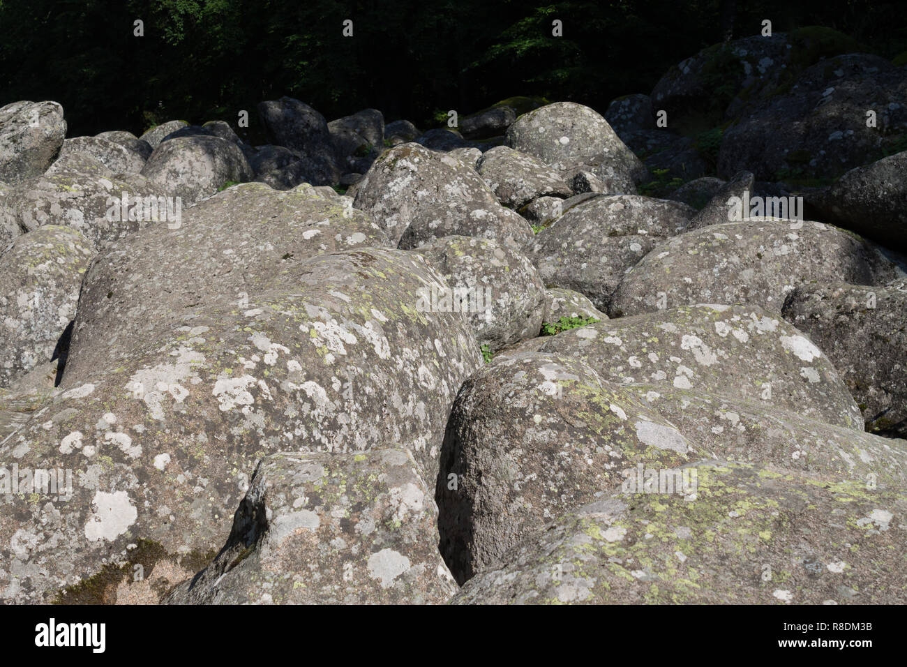 Stone River, Golden Bridges Stock Photo - Alamy