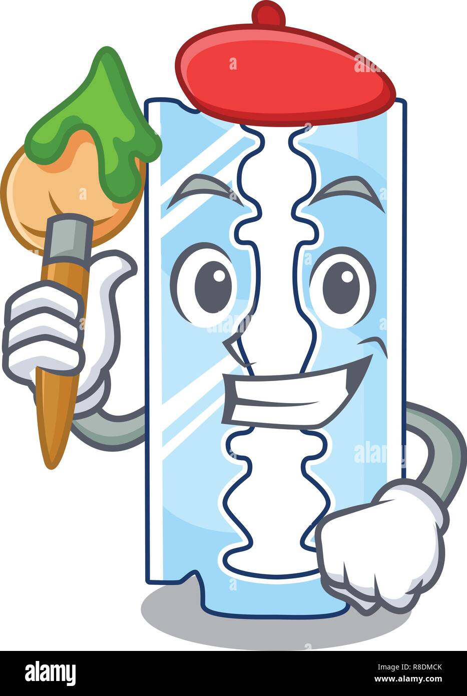 Artist razor blade isolated on a mascot Stock Vector Image & Art - Alamy