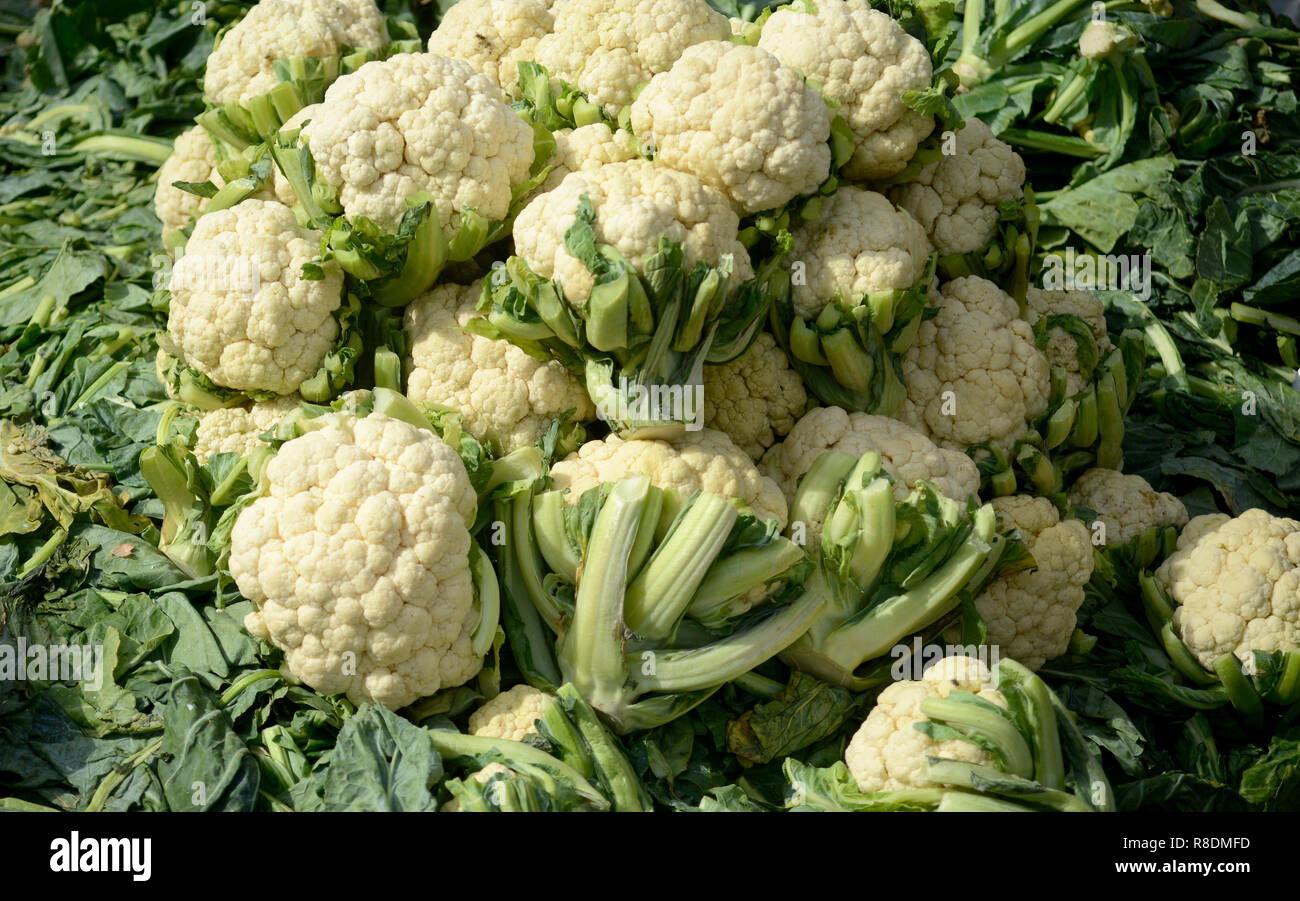 Stack of cauliflower hi-res stock photography and images - Alamy
