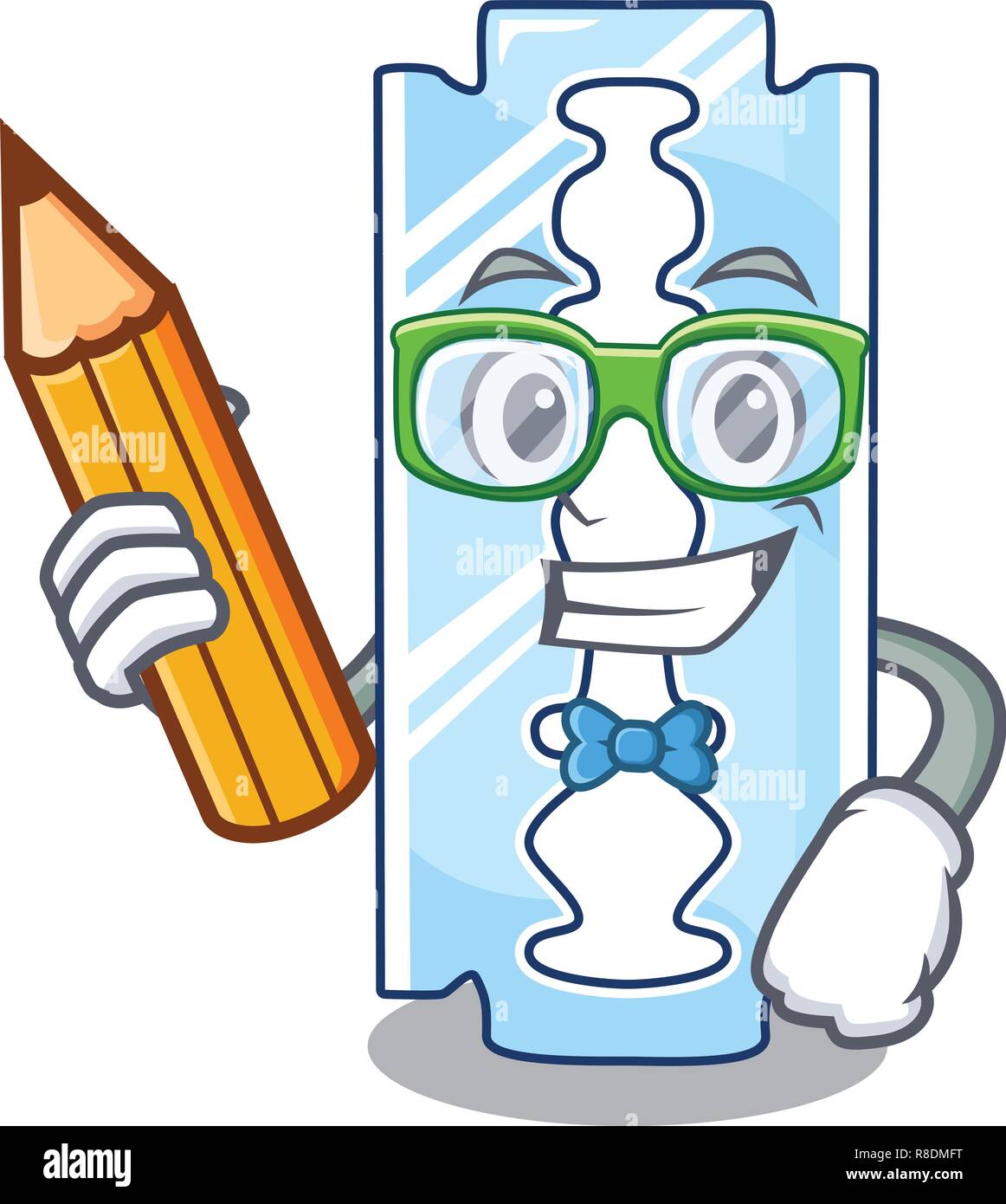 Student razor blade a on shape cartoon Stock Vector Image & Art - Alamy