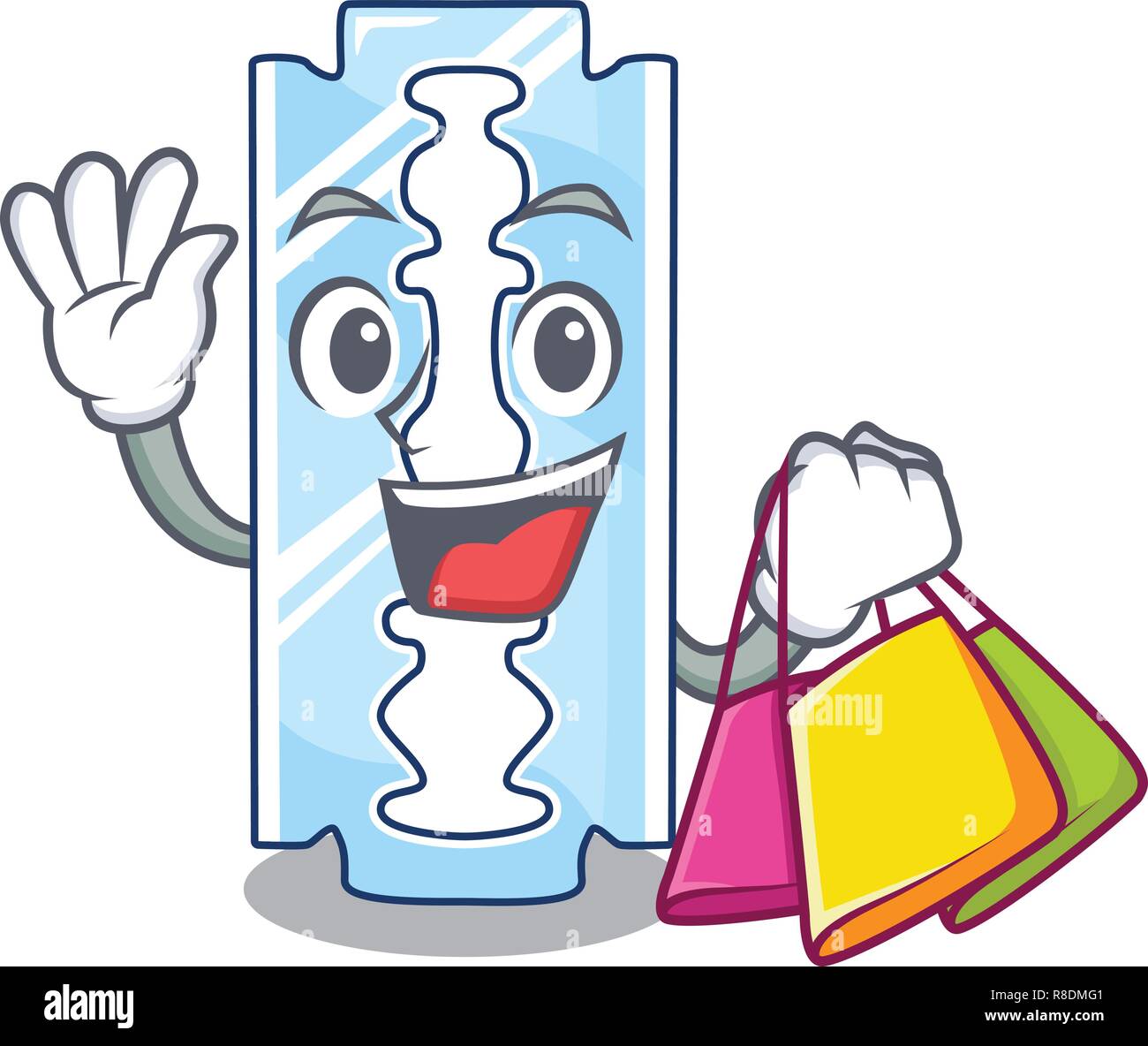 Shopping razor blade a on shape cartoon Stock Vector Image & Art - Alamy