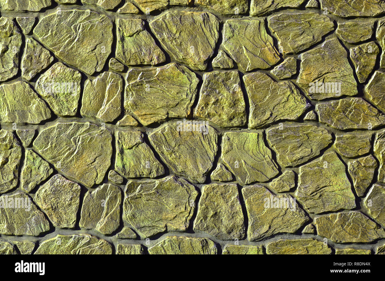 Stone fence texture - building feature. Texture of concrete fence with ...