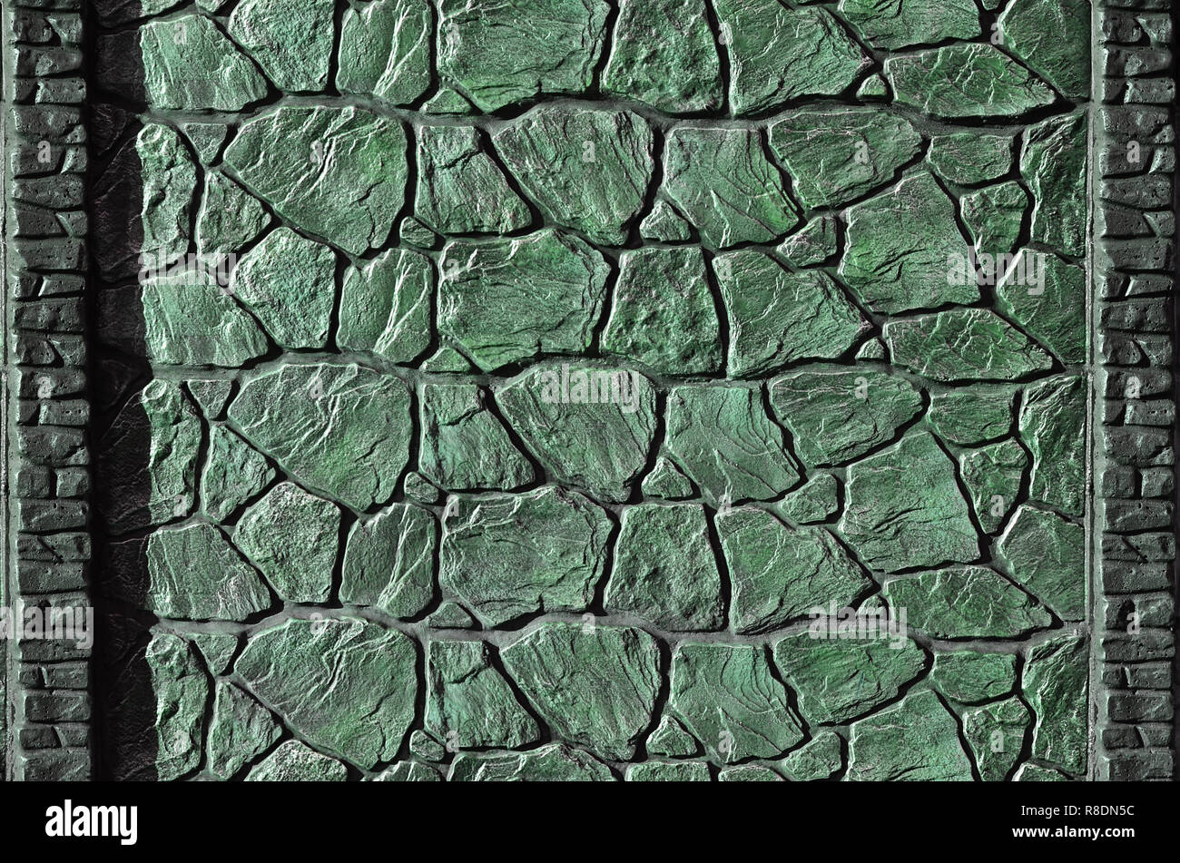 Stone fence texture - building feature. Texture of concrete fence with ...