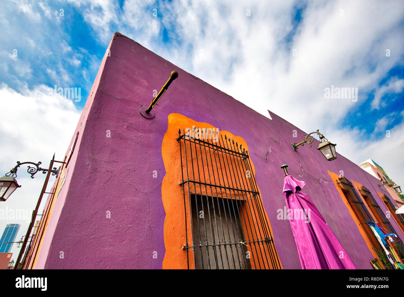 Monterrey, historic buildings in the center of the old city (Barrio ...