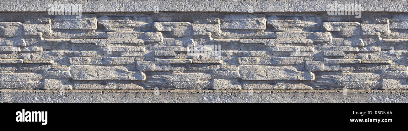 Stone fence texture - building feature. Texture of concrete fence with ...