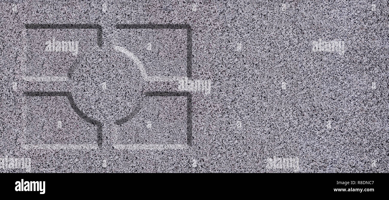 The texture of solid granite tiles. Hard and slippery gray granite ...