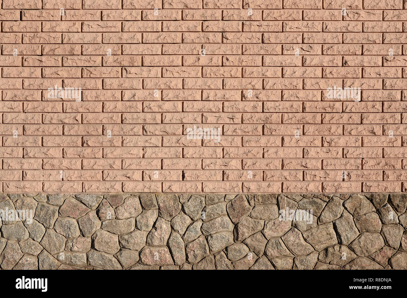The texture of the walls of the modern high-quality stone brick. Smooth ...