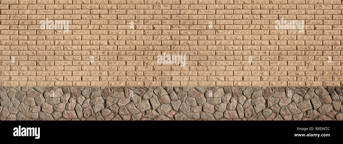 The texture of the walls of the modern high-quality stone brick. Smooth ...