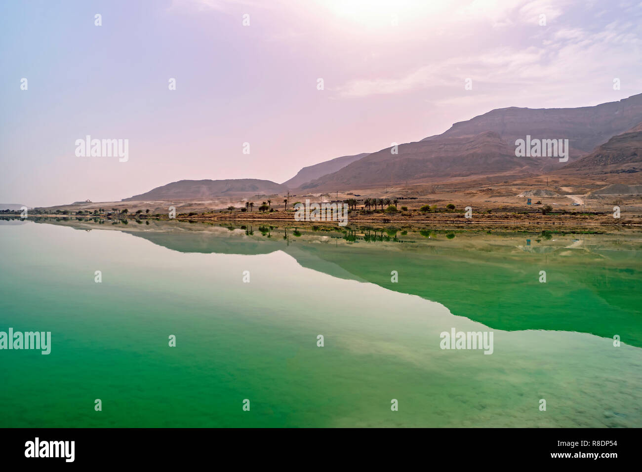 Dead Sea and mountains of Judean desert in Israel, amazing landscape ...