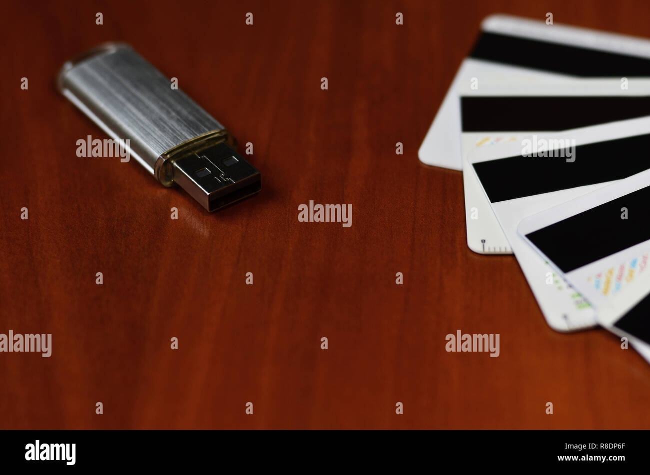 Credit cards and memory card - Online banking or media content selling ...