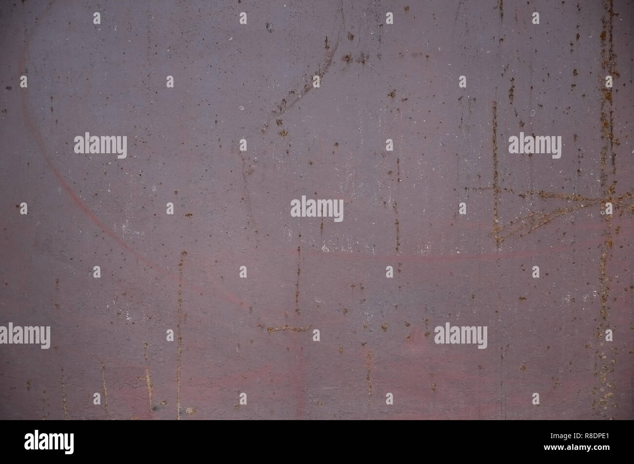 Rusty metal texture with scratched surface. Old painted metal wall with ...