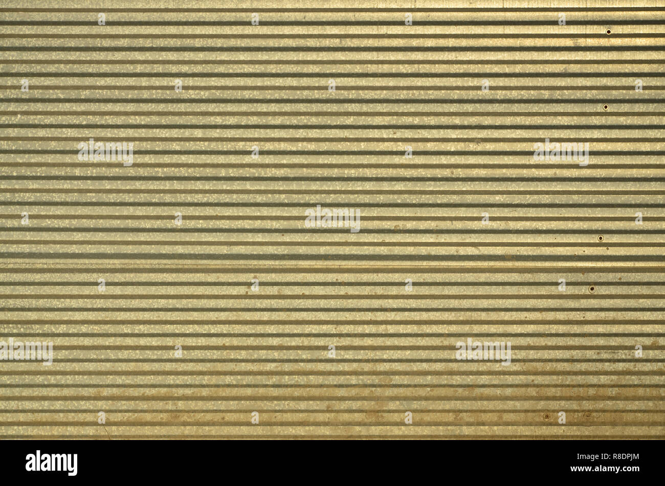 Siding, metal panels texture closeup in the daytime outdoors. Metal ...