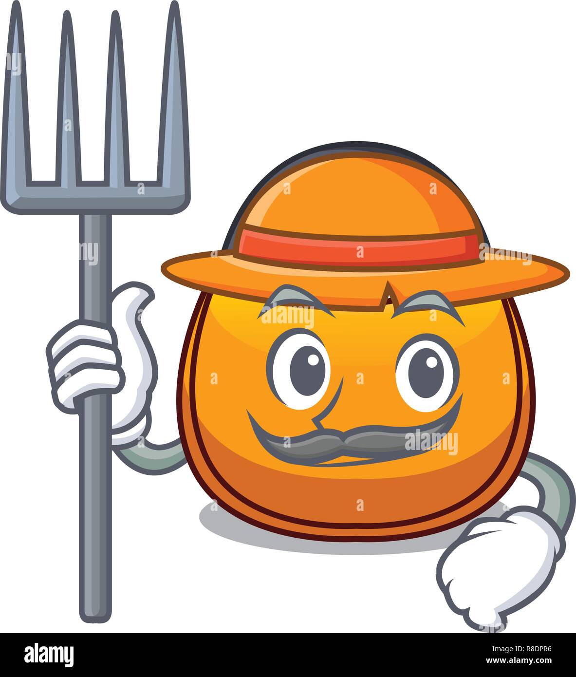 Farmer female hobo bag isolated on mascot Stock Vector Image & Art - Alamy