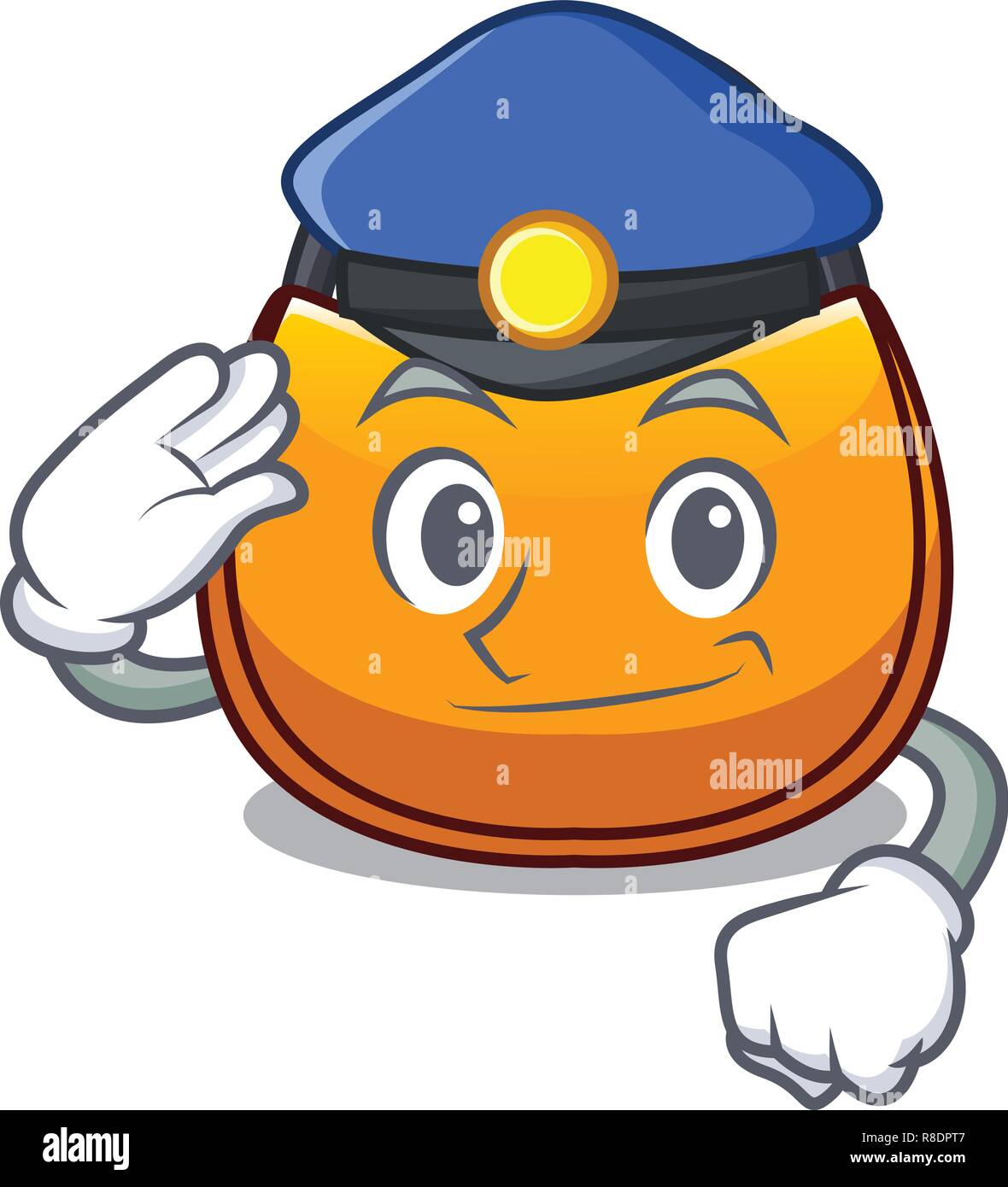 Police female hobo bag isolated on mascot Stock Vector Image & Art - Alamy