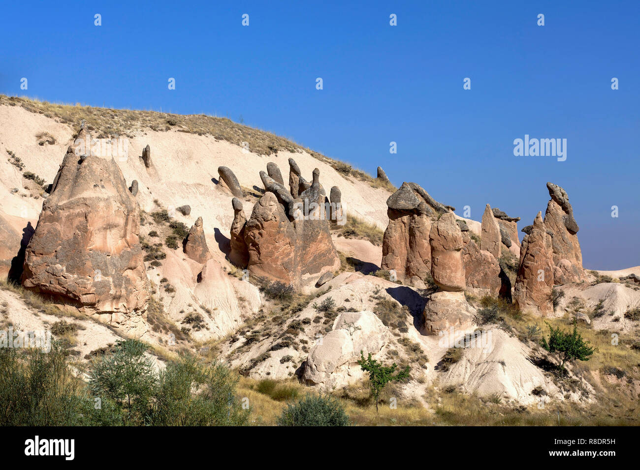 Volcanic tufa formations in Turkey's Cappadocia Stock Photo - Alamy