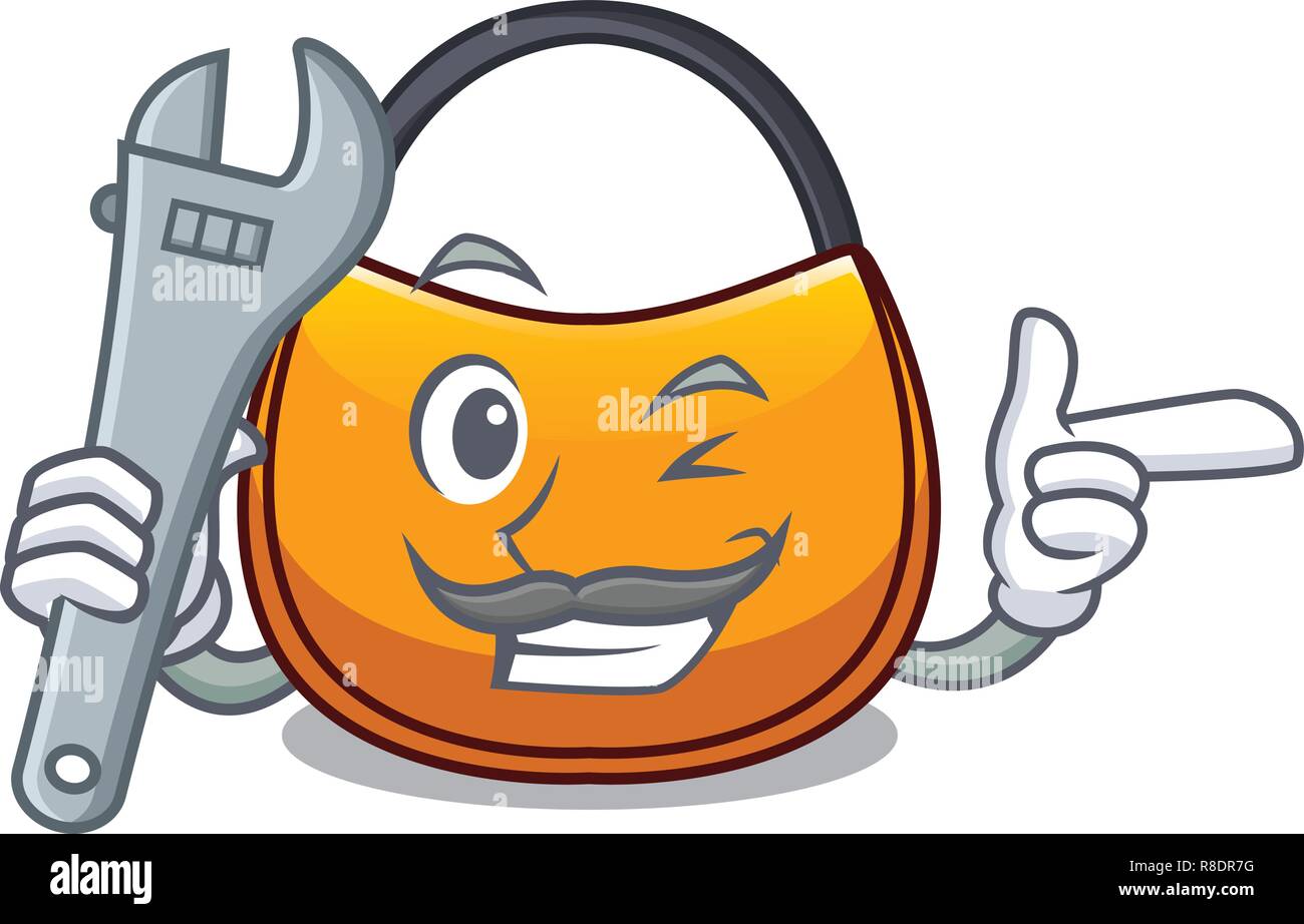 Mechanic hobo bag shape on a cartoon Stock Vector Image & Art - Alamy