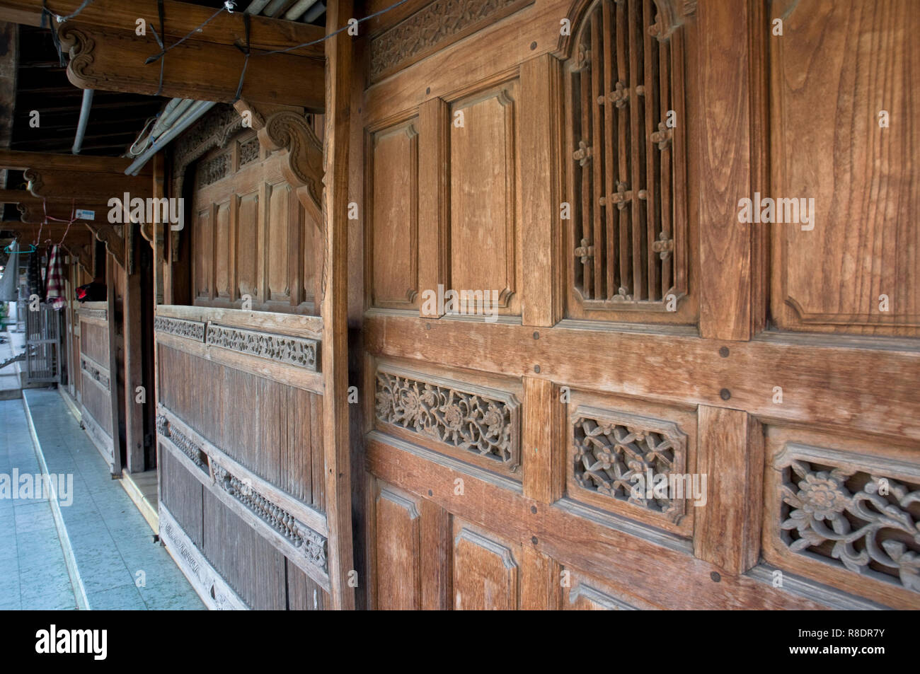 Wooden House of Central Java, Indonesia Stock Photo - Alamy