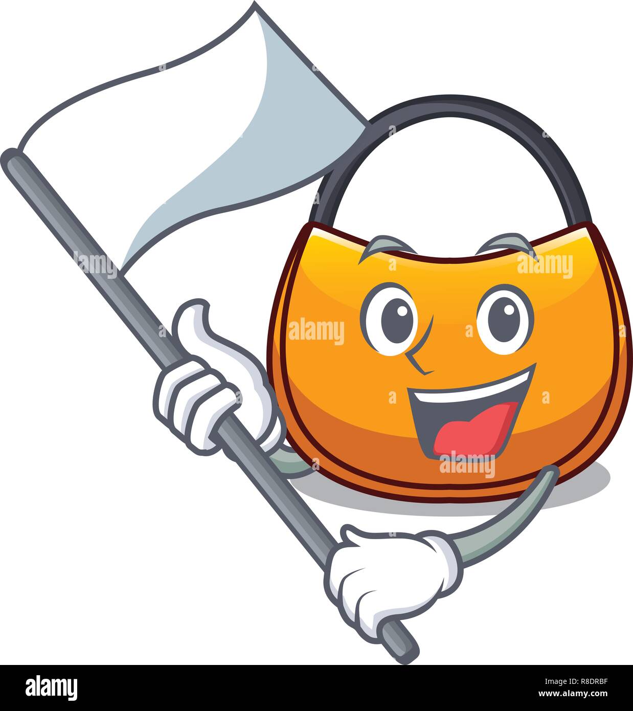 With flag hobo bag shape on a cartoon Stock Vector Image & Art - Alamy