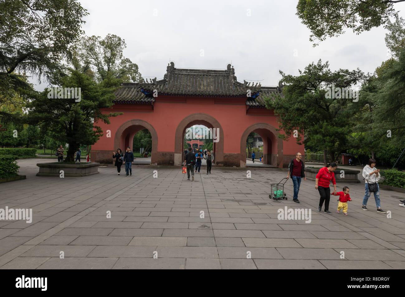 Wuhou Temple Gateway, Chengdu China Stock Photo - Alamy