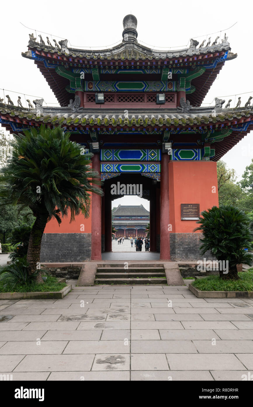 Wuhou Temple Gateway, Chengdu China Stock Photo - Alamy