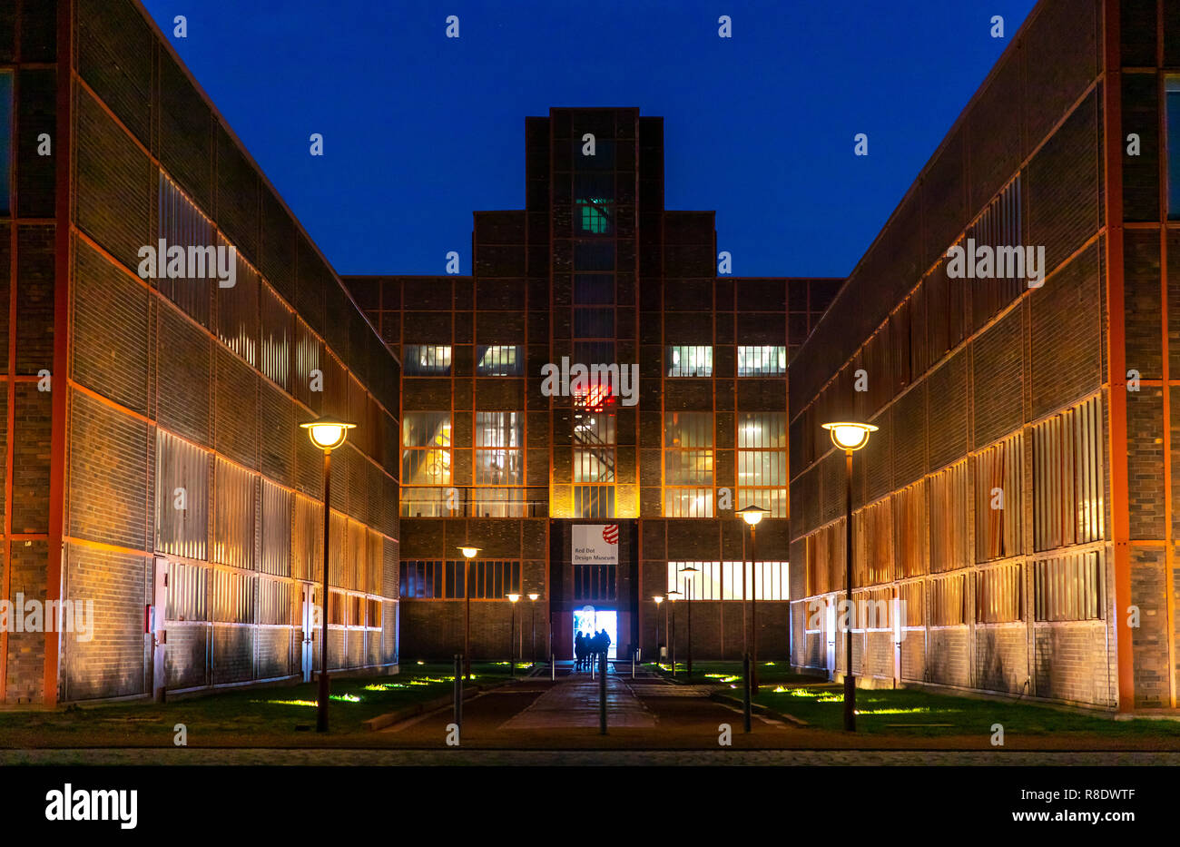 Zollverein Coal Mine in Essen, UNESCO World Heritage Site, Red Dot ...