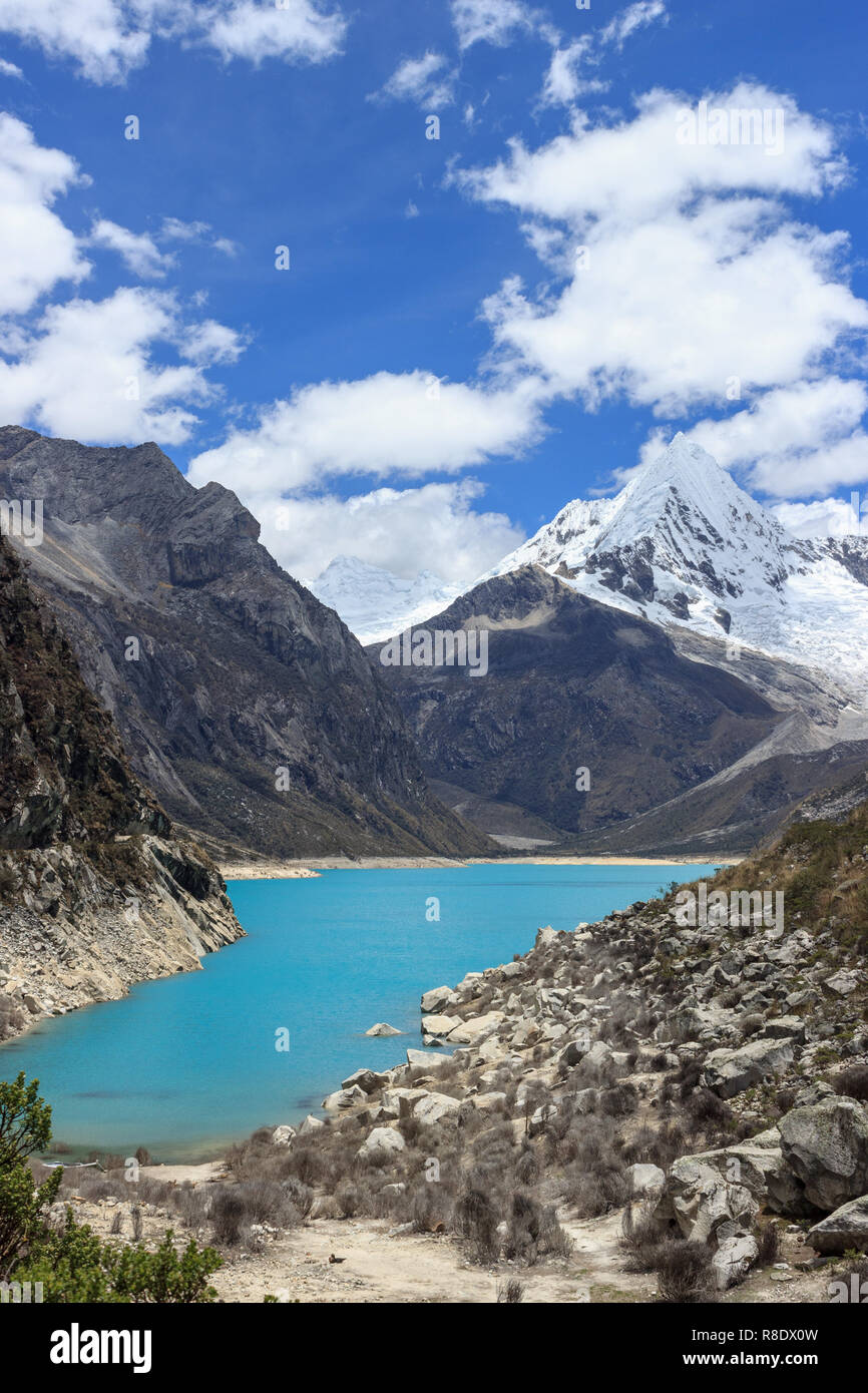 turquoise lake in the andes mountains in peru Stock Photo - Alamy