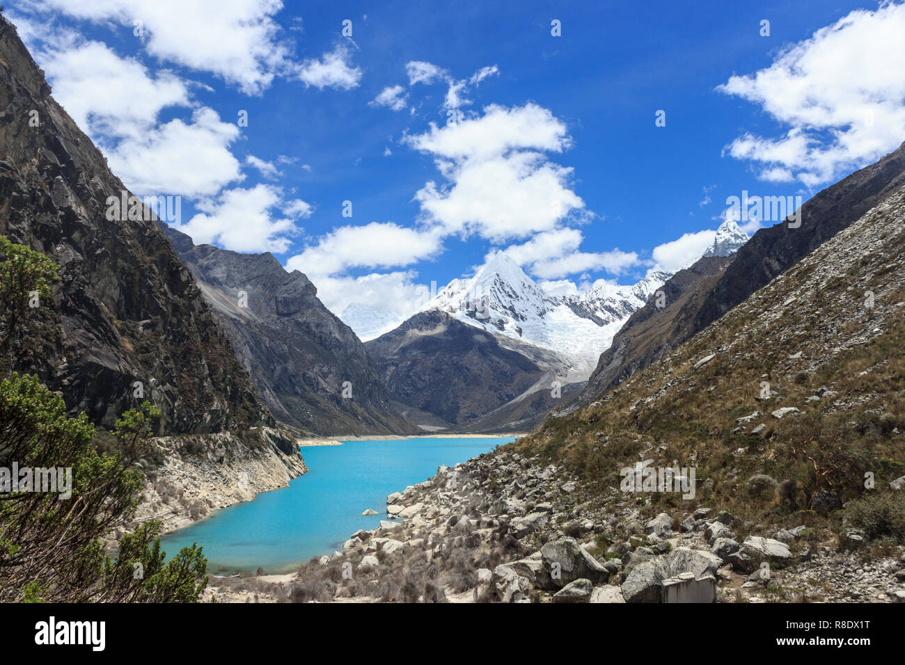turquoise lake in the andes mountains in peru Stock Photo - Alamy