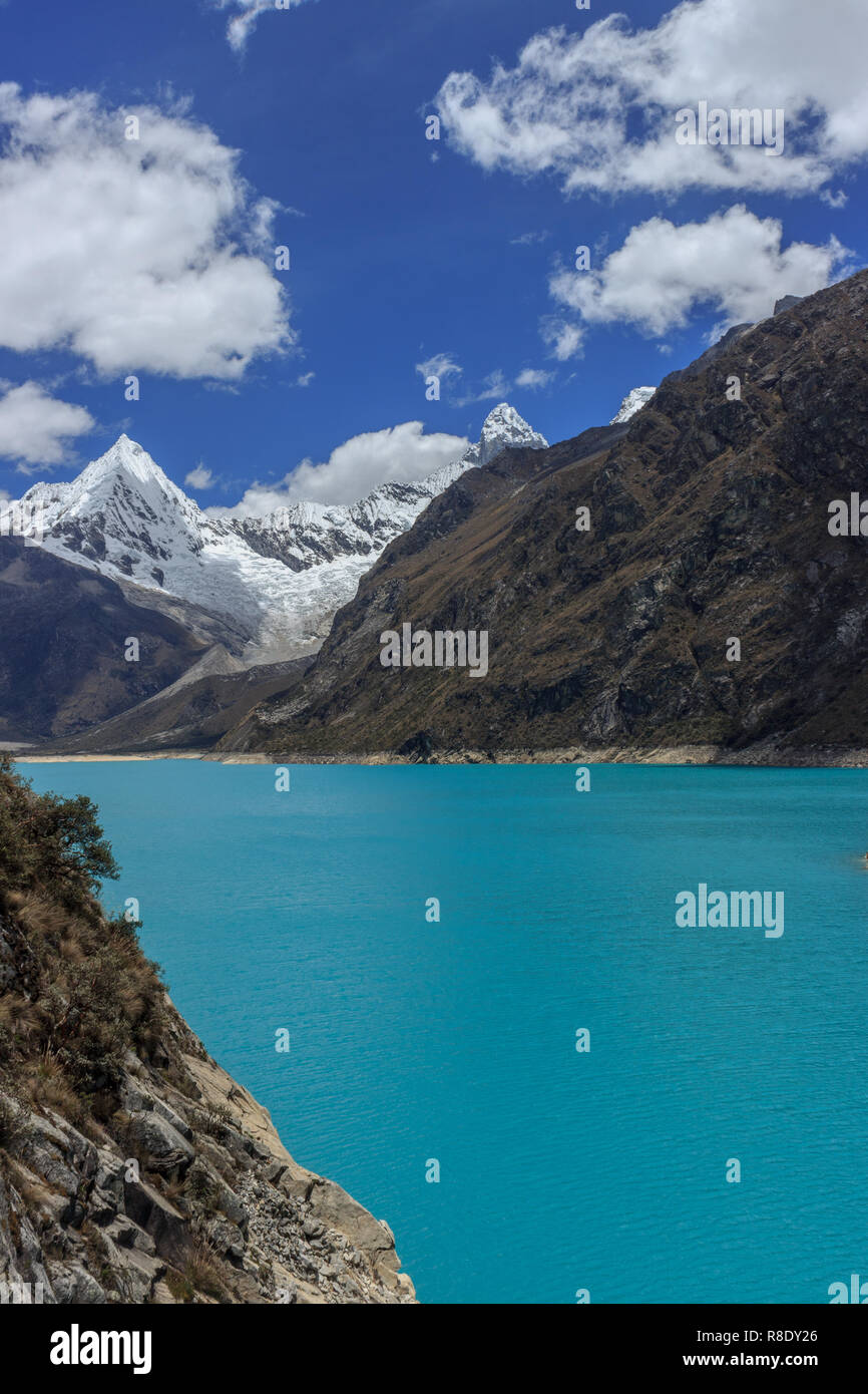 turquoise lake in the andes mountains in peru Stock Photo - Alamy