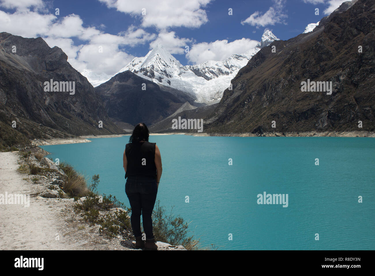 turquoise lake in the andes mountains in peru Stock Photo - Alamy