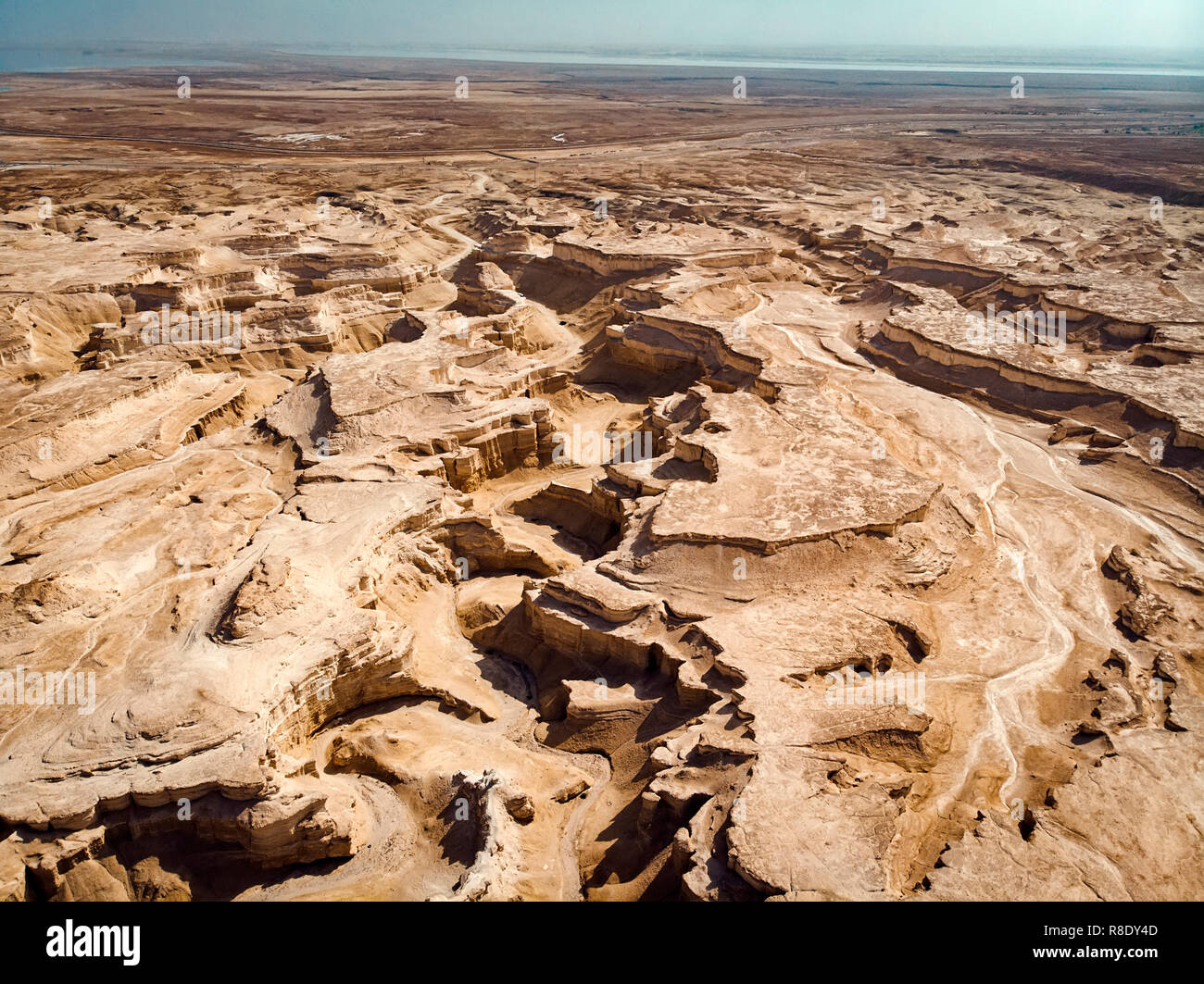 Canyon in the Judean Desert , Midbar Yehuda, on the dead sea, Israel ...