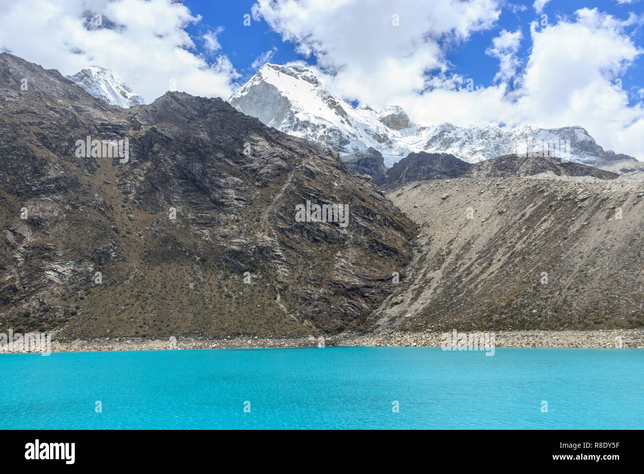 turquoise lake in the andes mountains in peru Stock Photo - Alamy
