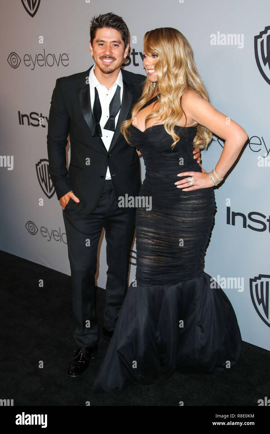 BEVERLY HILLS, LOS ANGELES, CA, USA - JANUARY 07: Brian Tanaka, Mariah ...
