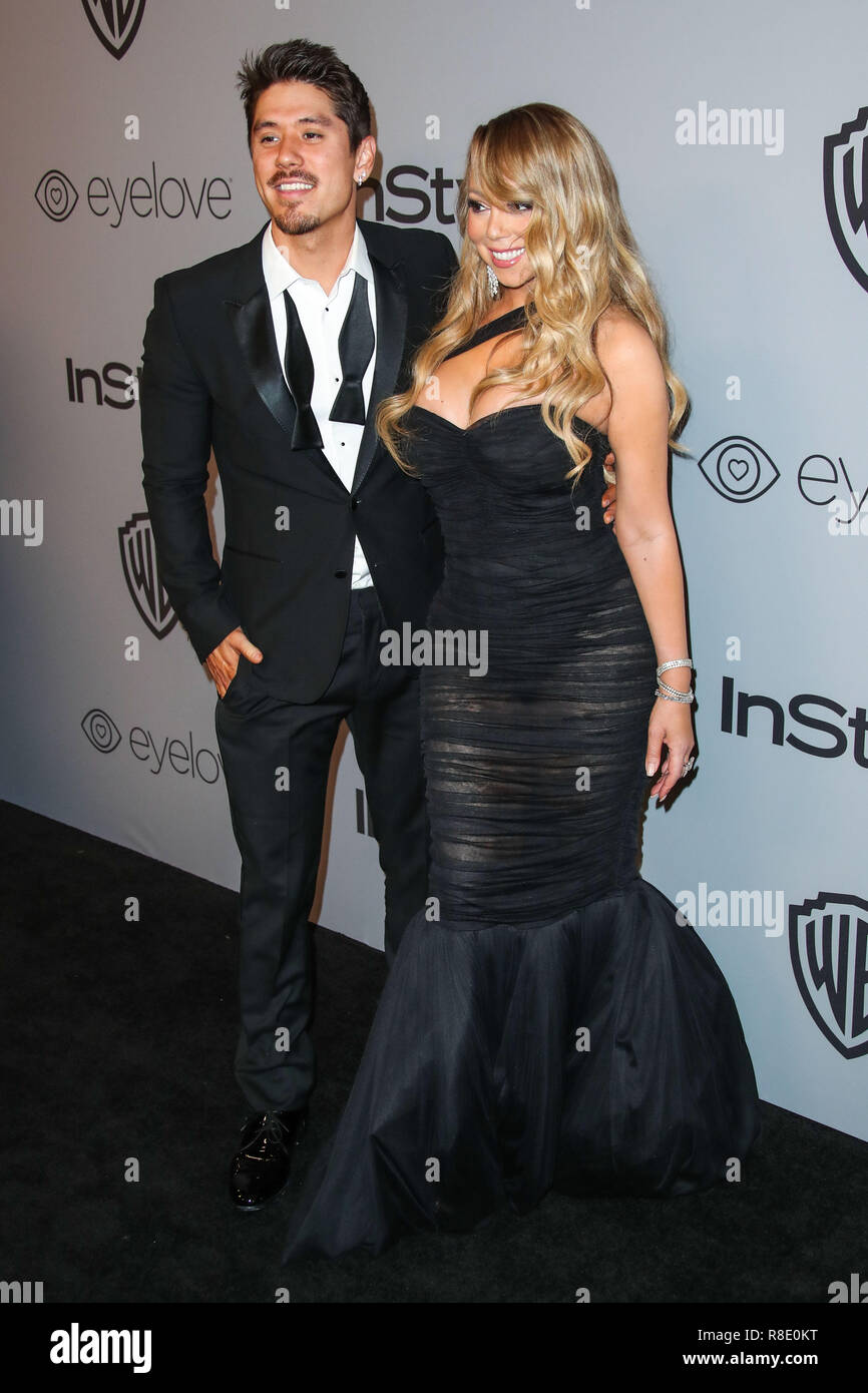BEVERLY HILLS, LOS ANGELES, CA, USA - JANUARY 07: Brian Tanaka, Mariah ...
