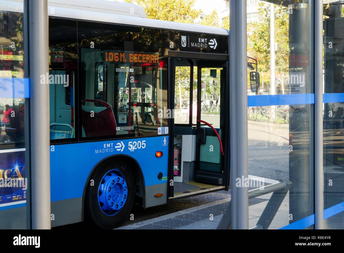 Public transports, Madrid, Spain Stock Photo - Alamy