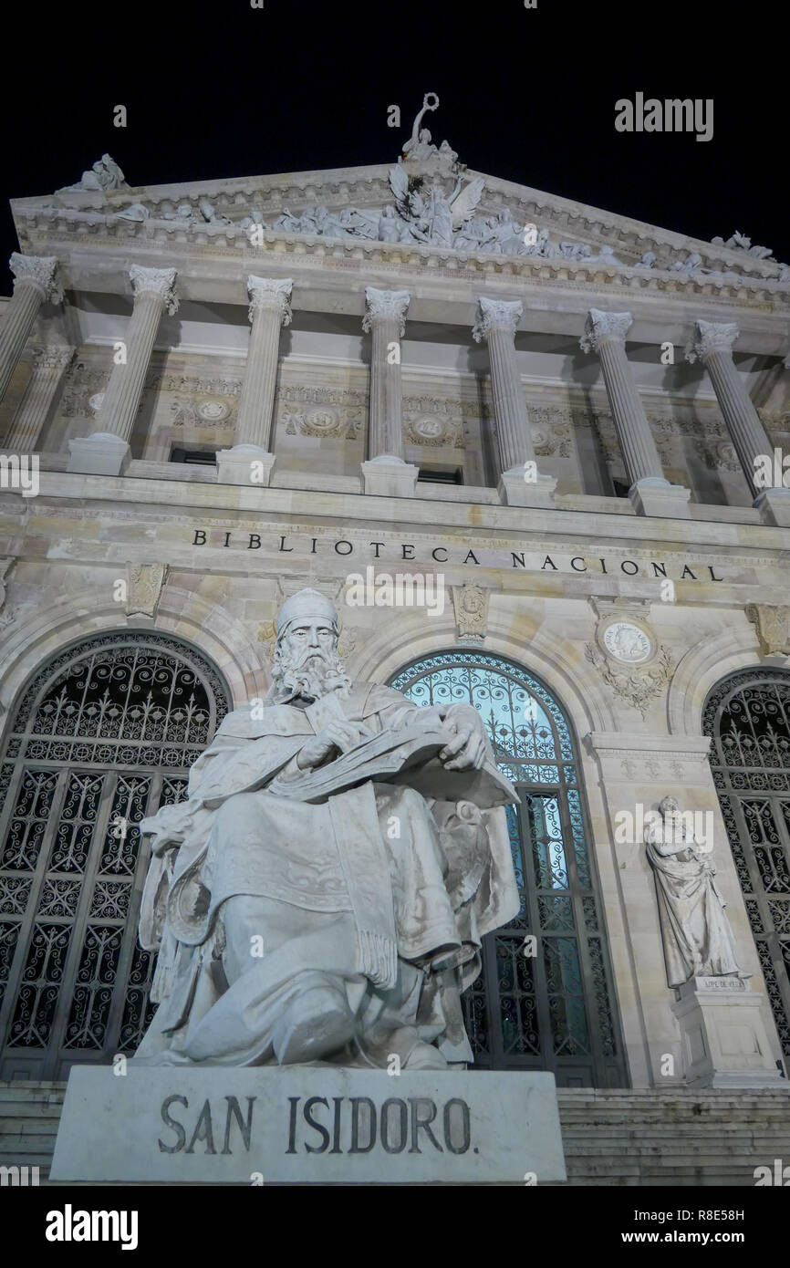 The National Library, Madrid, Spain Stock Photo - Alamy