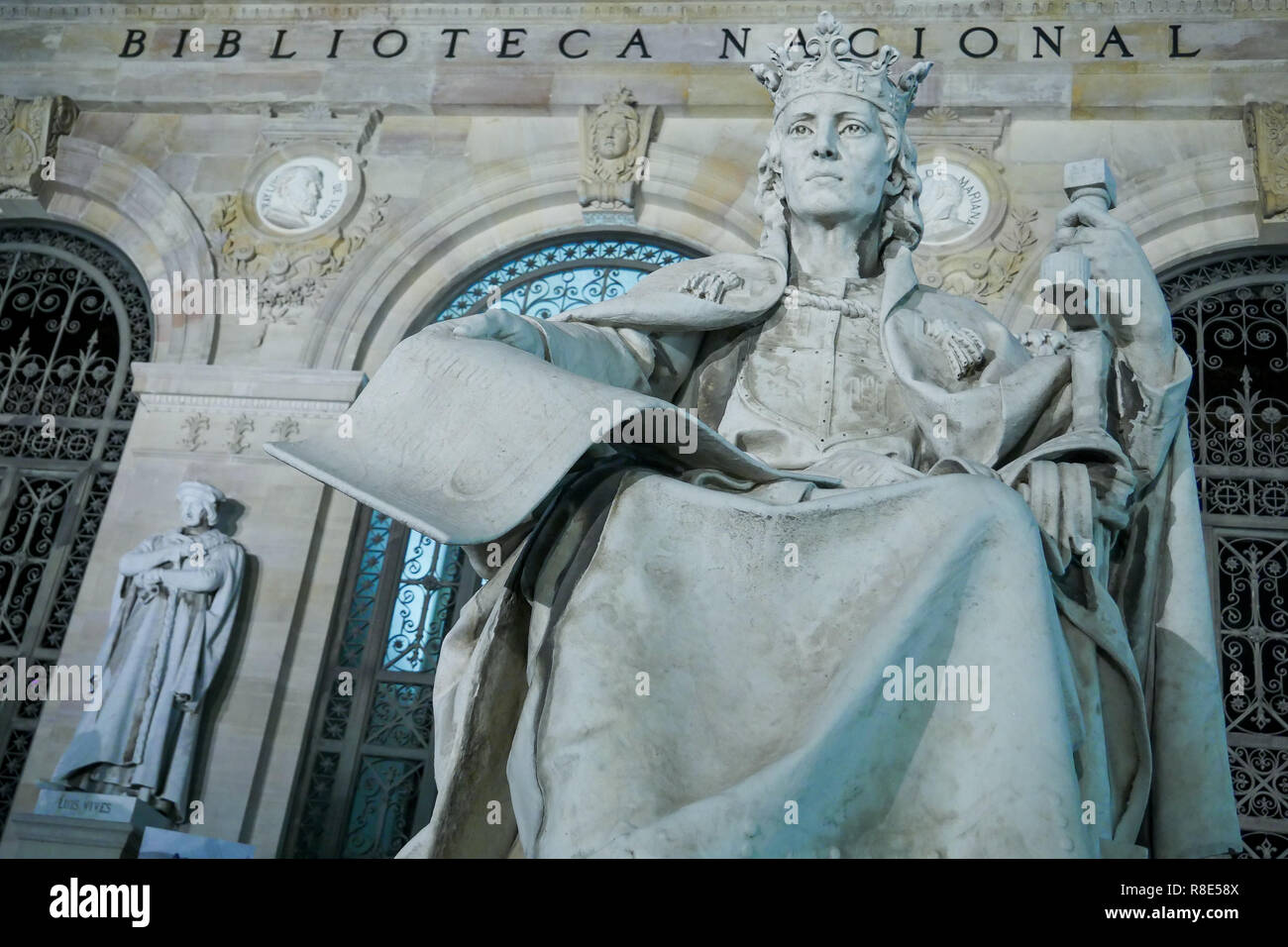 The National Library, Madrid, Spain Stock Photo - Alamy