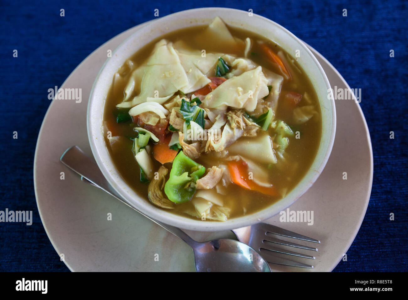 Thenthuk – common noodle soup in Ladakh (Jammu and Kashmir, India Stock ...