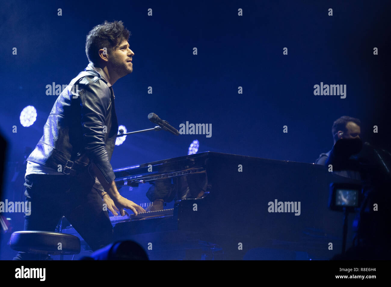 Spanish singer Pablo Lopez performs at the Wizink Center Featuring ...