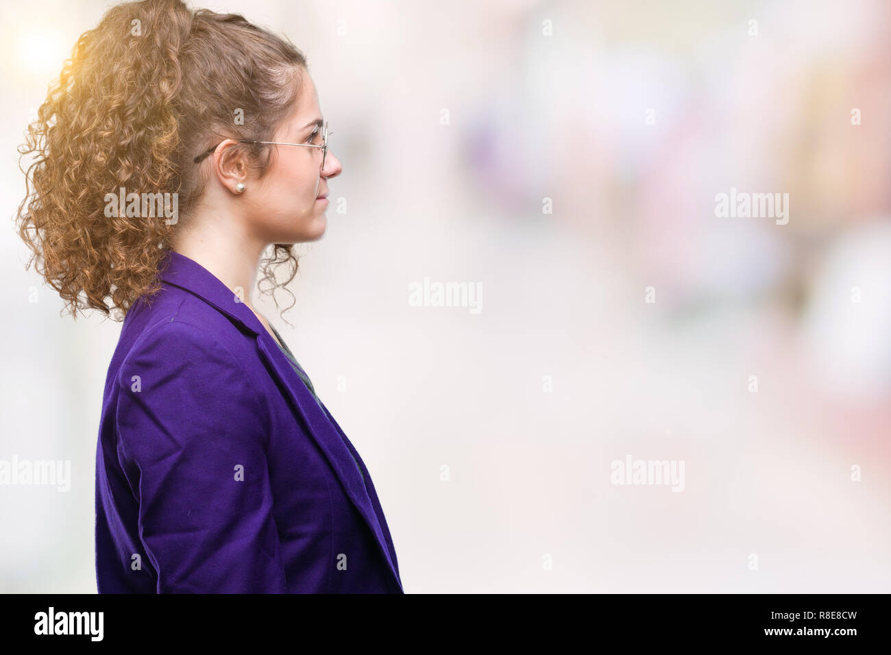 School girl profile school uniform hi-res stock photography and images ...