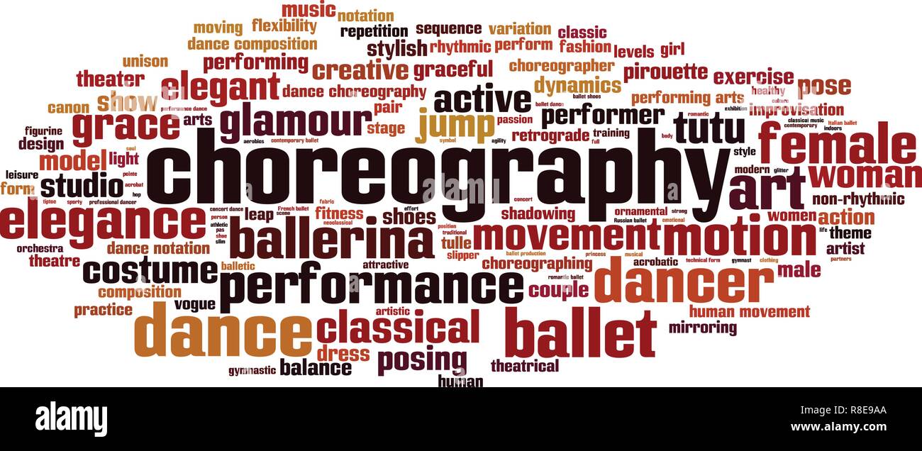 Choreography word cloud concept. Vector illustration Stock Vector Image ...
