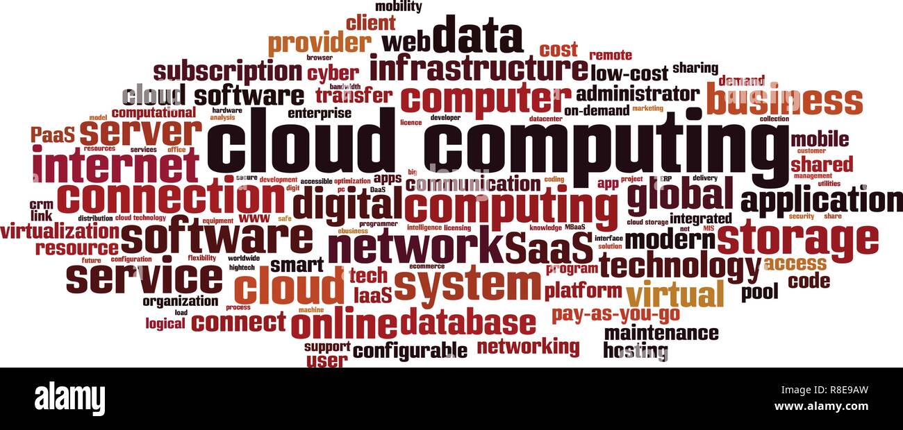 Cloud computing word cloud Stock Vector Image & Art - Alamy
