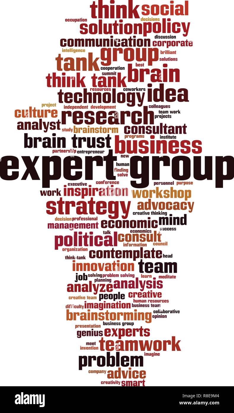Expert group word cloud concept. Vector illustration Stock Vector Image ...