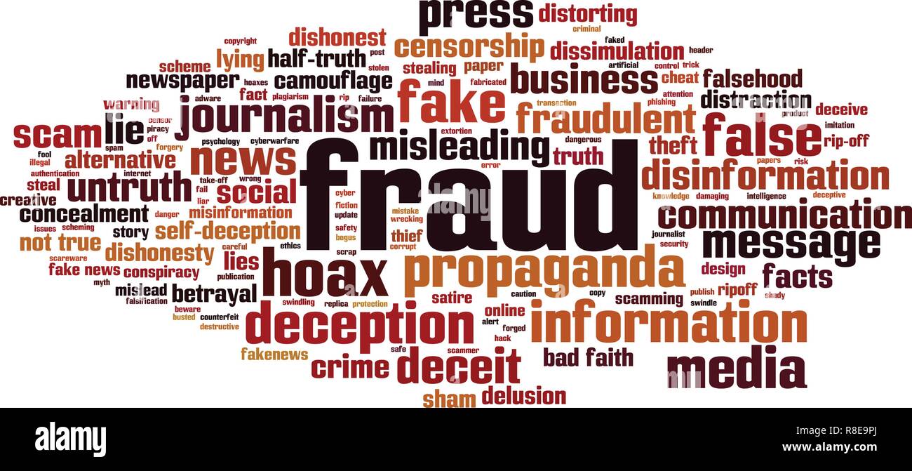 Fraud word cloud concept. Vector illustration Stock Vector Image & Art ...