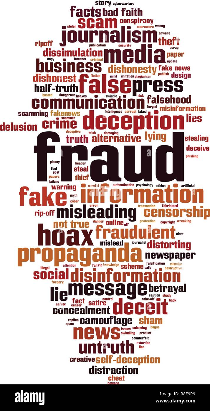 Fraud word cloud concept. Vector illustration Stock Vector Image & Art ...
