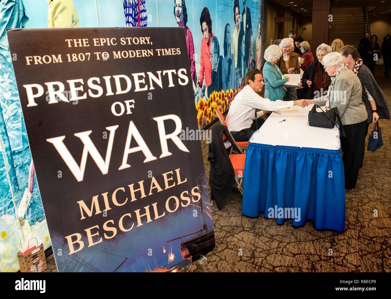 Presidential biographer and historian Michael Beschloss signs copies of ...
