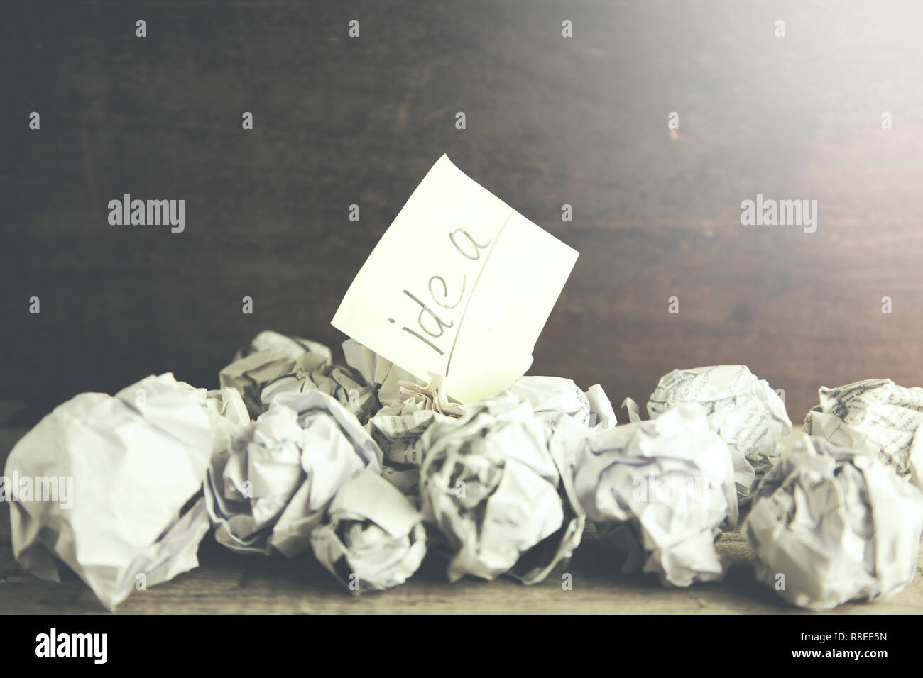 Crumpled piece notebook paper hi-res stock photography and images - Alamy