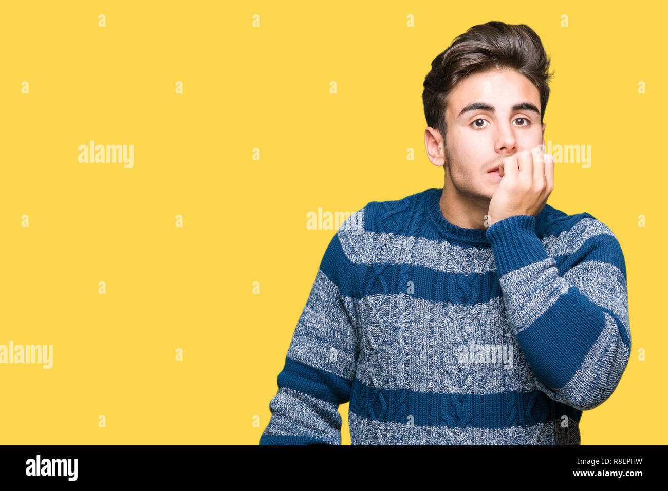 Timid handsome person hi-res stock photography and images - Alamy