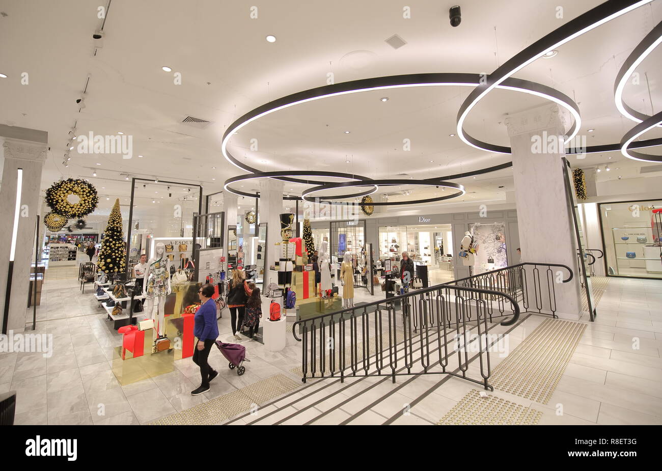 People visit Myer department store in Melbourne Australia Stock Photo ...