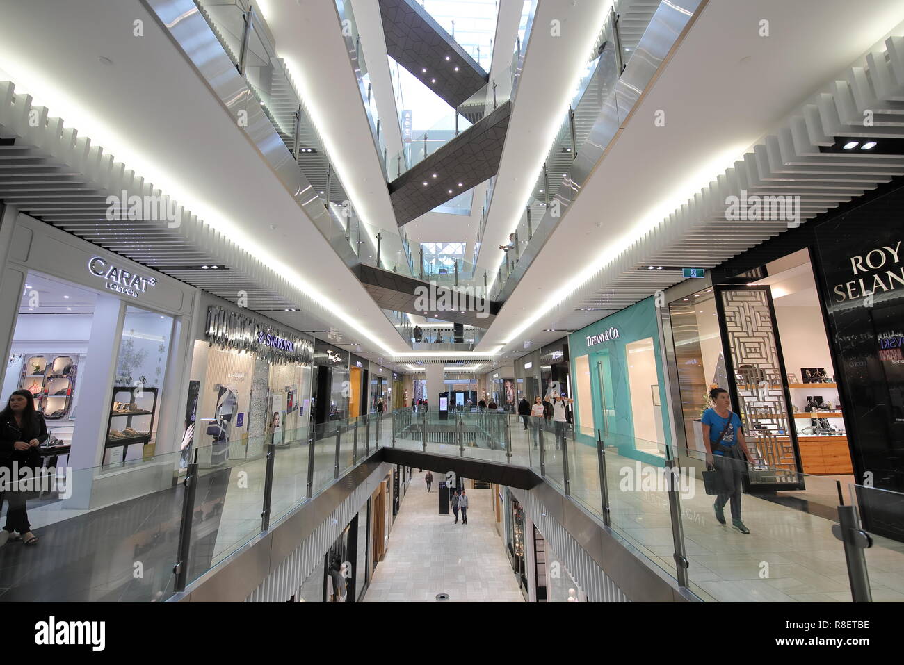 People visit Emporium shopping mall in Melbourne Australia Stock Photo ...
