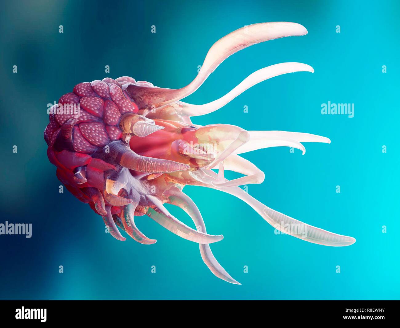 Illustration of a conceptual cancer monster Stock Photo - Alamy